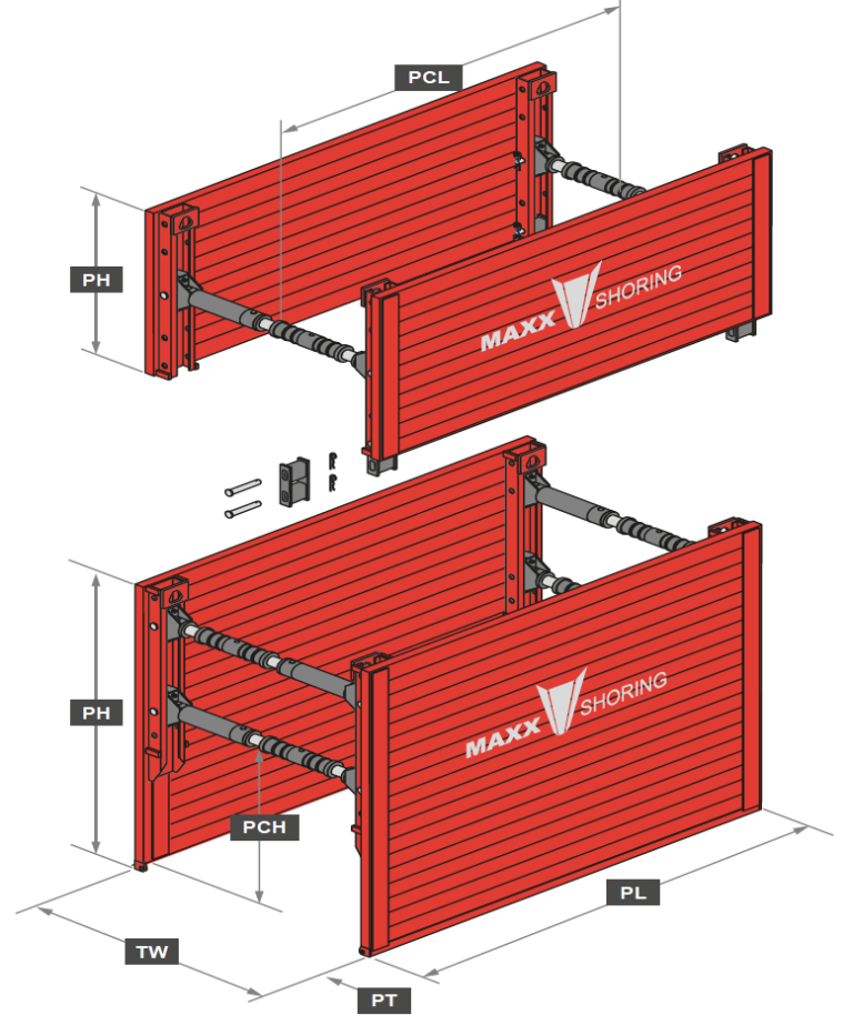 Trench Boxes - Maxx Shoring | Sheet Steel Piling